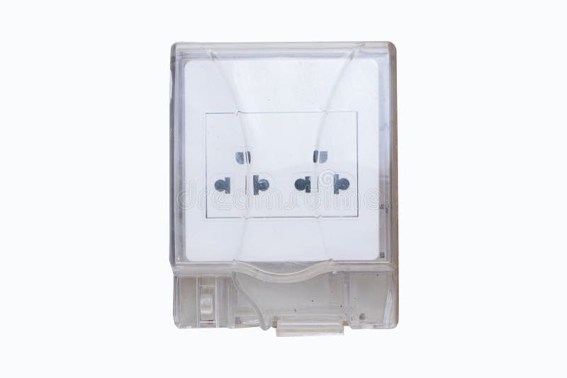 Box White Electrical Power Switch Off, on, Plug Energy with Plastic ...