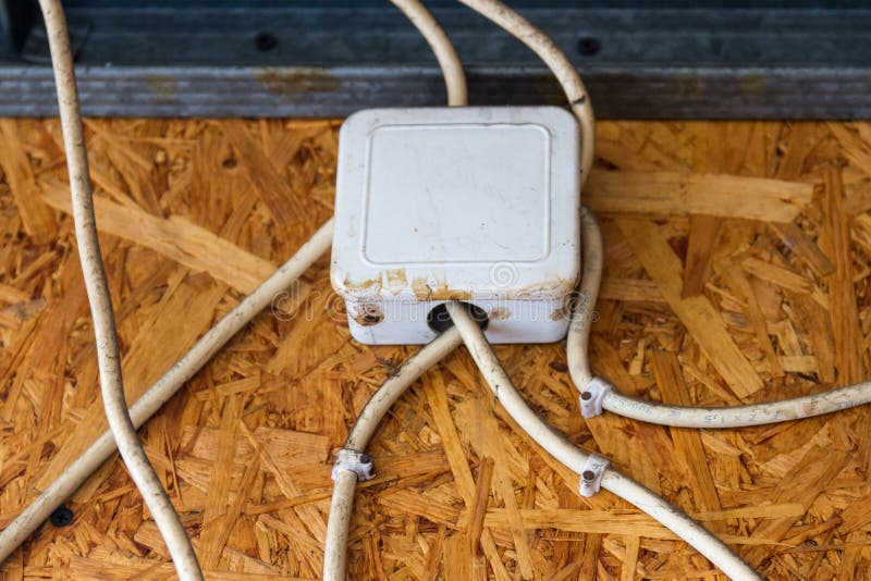 Box for wiring stock image. Image of work, distribution - 87114465