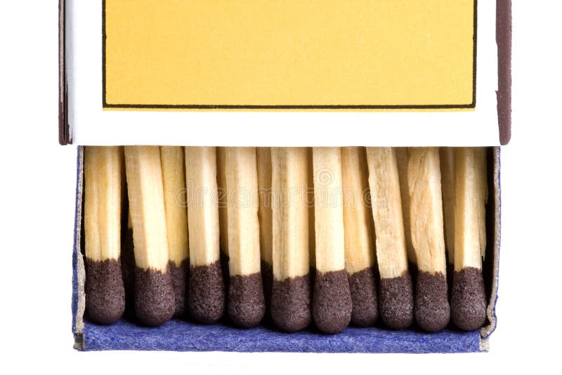 Box of Wood Matches stock photo. Image of closeup, starters - 5072702