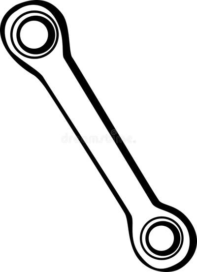 Box Wrench Vector Illustration Stock Vector - Illustration of iron ...