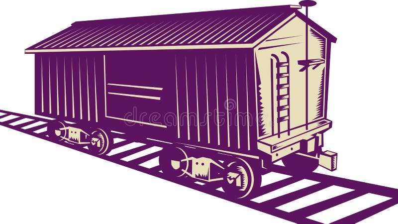 Goods Train Clipart Cartoon