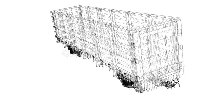 Boxcar stock illustration. Illustration of business, railroad - 44439040