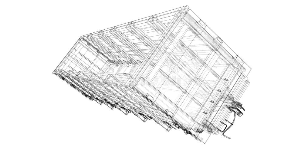 Boxcar stock illustration. Illustration of equipment - 44439173