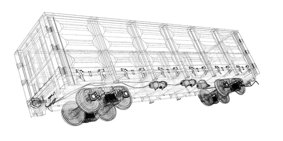 Boxcar stock illustration. Illustration of power, road - 44439568