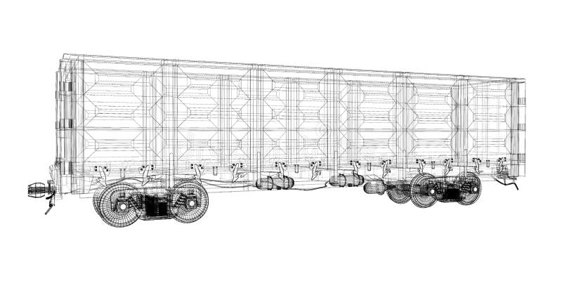 Boxcar stock illustration. Illustration of platform, objects - 44439841