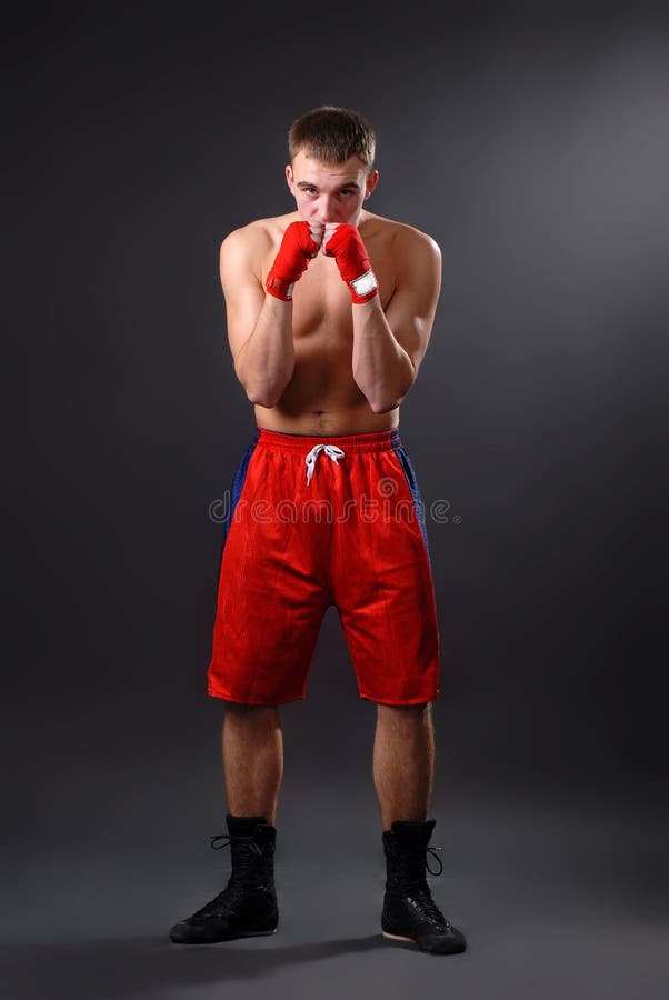 Boxeador foto de archivo. Imagen de joven, negro, serio - 18813668