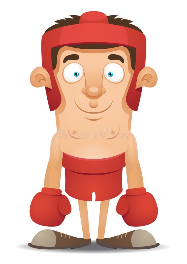 Boxeador En Sus Momentos Que Ganan Blancos Y Negros, Color Ilustración ...