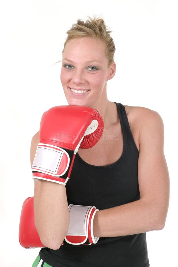 Boxeador 5 de la mujer imagen de archivo. Imagen de competitivo - 934601