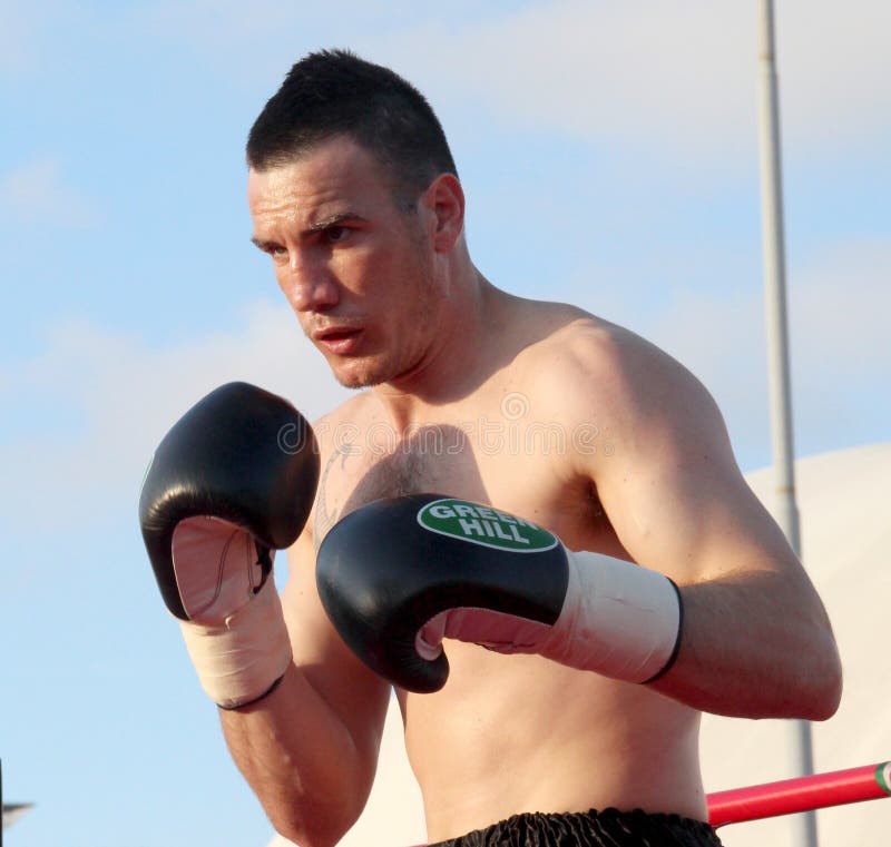 Boxeador de Luca Tassi imagen de archivo editorial. Imagen de boxeo - 24656999