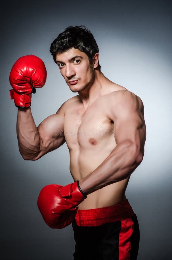 Boxeador muscular foto de archivo. Imagen de competidor - 27316122