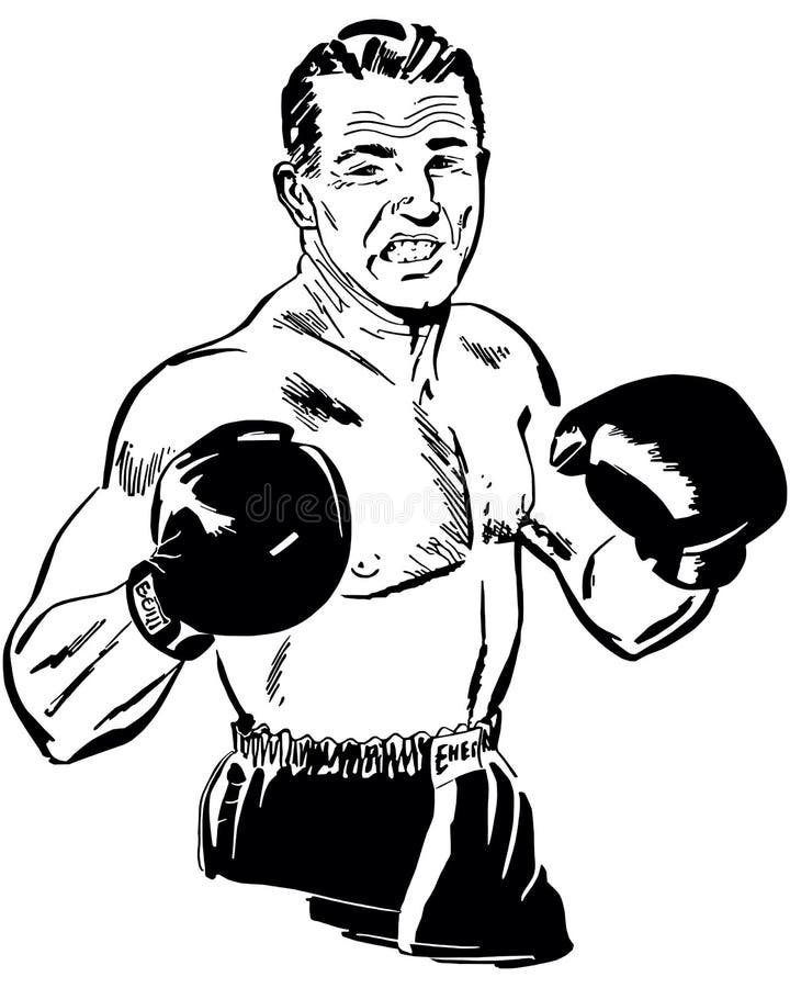 Boxeador profesional ilustración del vector. Ilustración de luchas ...