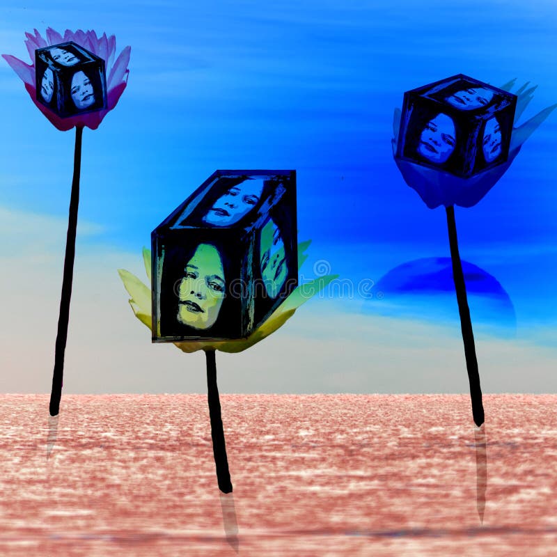 Boxed in illustration. stock illustration. Illustration of conceptual ...