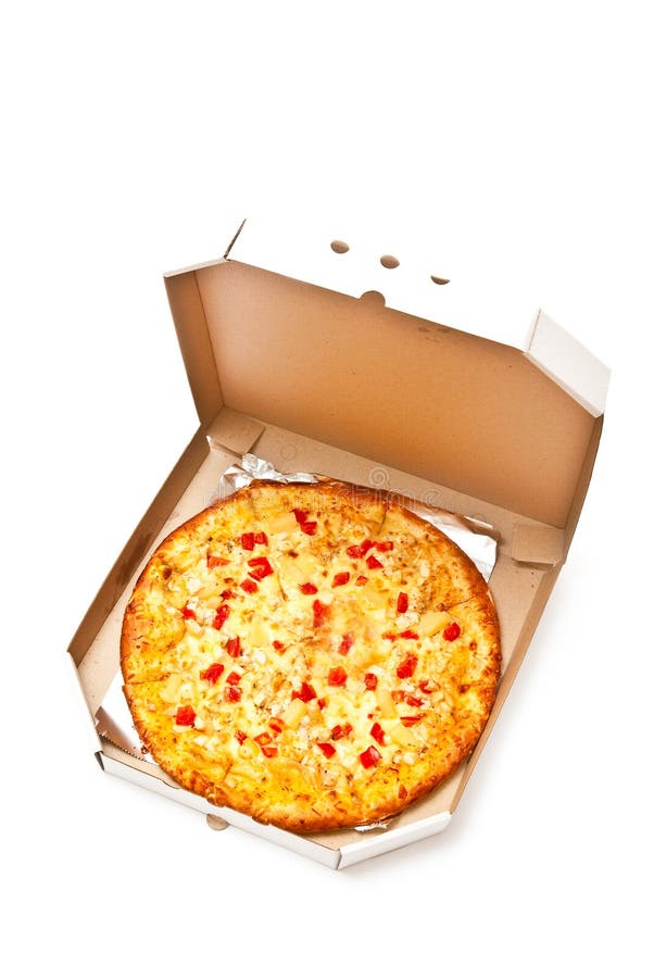 Boxed pizza stock image. Image of pepperoni, packaging - 15572413