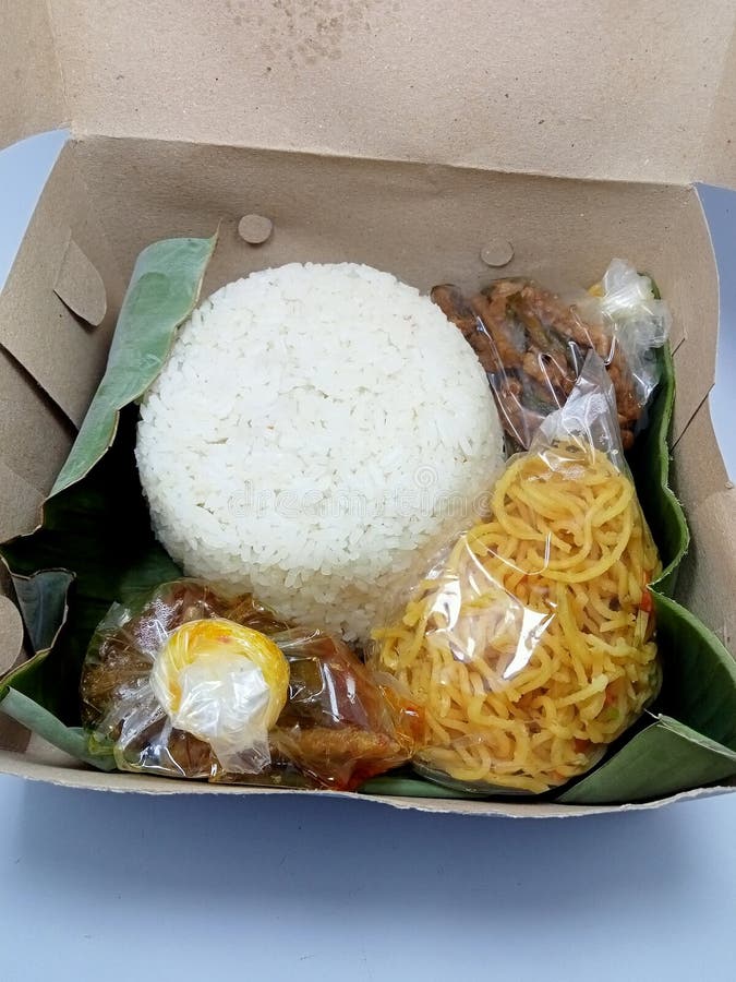 Boxed rice stock photo. Image of food, seafood, noodle - 344788290