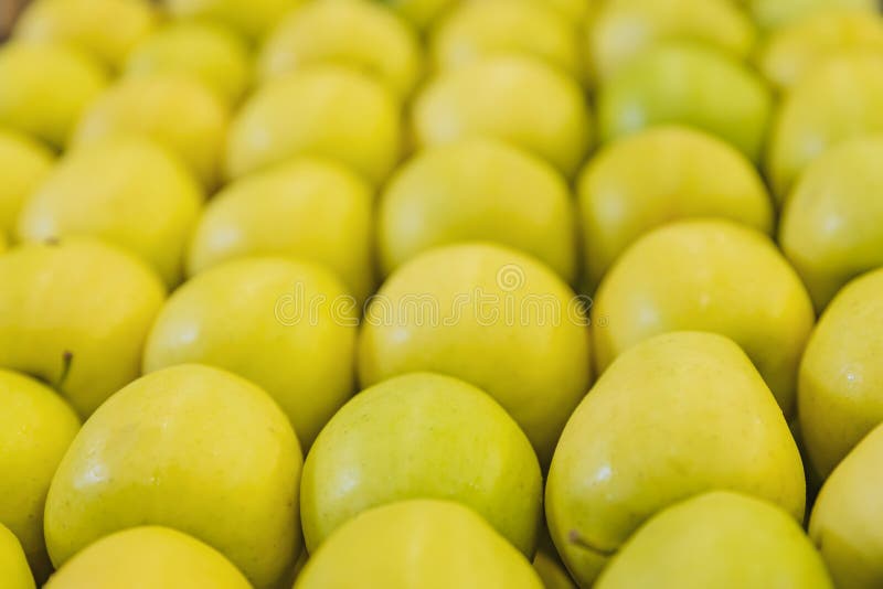 Boxed Yellow Apples Close-up Stock Image - Image of juicy, fresh: 246881179