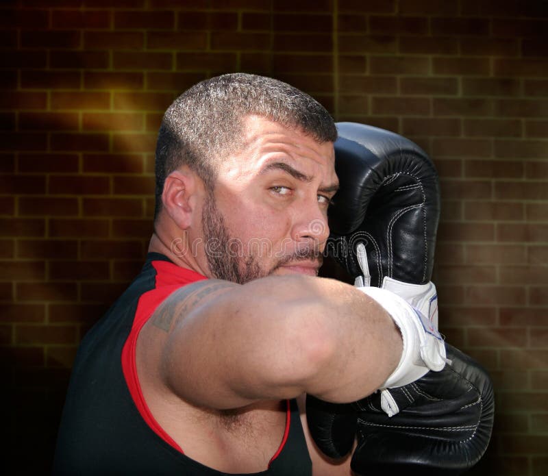 The boxer stock photo. Image of wall, combat, person - 15020578