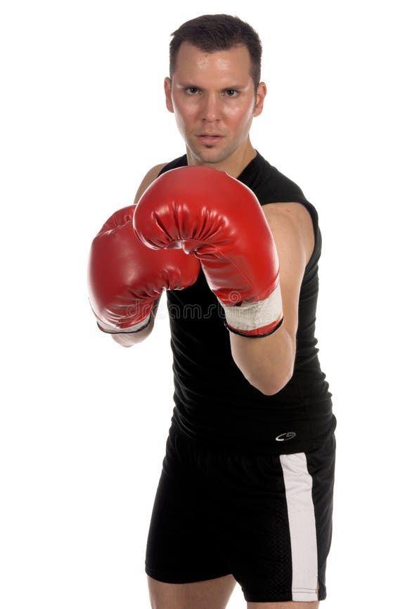 Boxer stock image. Image of isolation, male, training, boxing - 524963