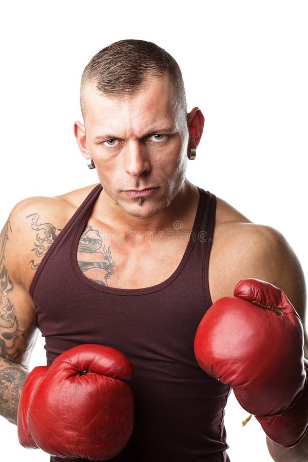 Boxer stock image. Image of white, macho, person, young - 9483865