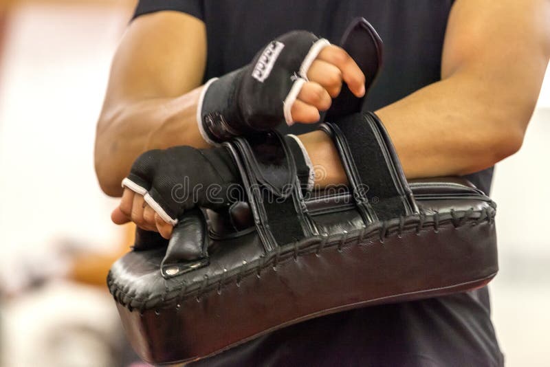 Boxer Athlete Wears Hand Protection in Training Stock Photo - Image of ...