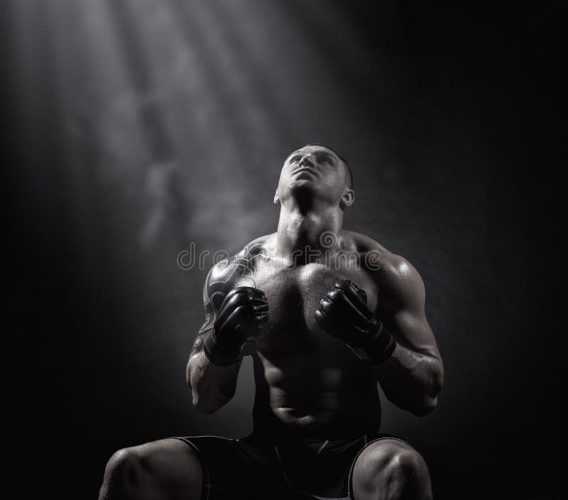Boxer stock image. Image of muscle, glove, background - 89842213
