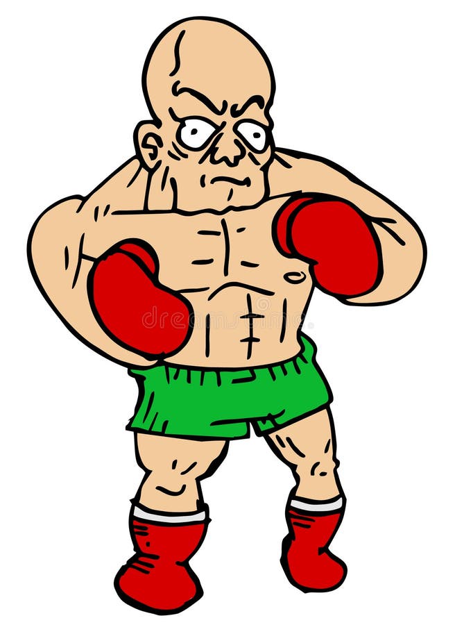 Boxer cartoon stock vector. Illustration of doll, punch - 23905995