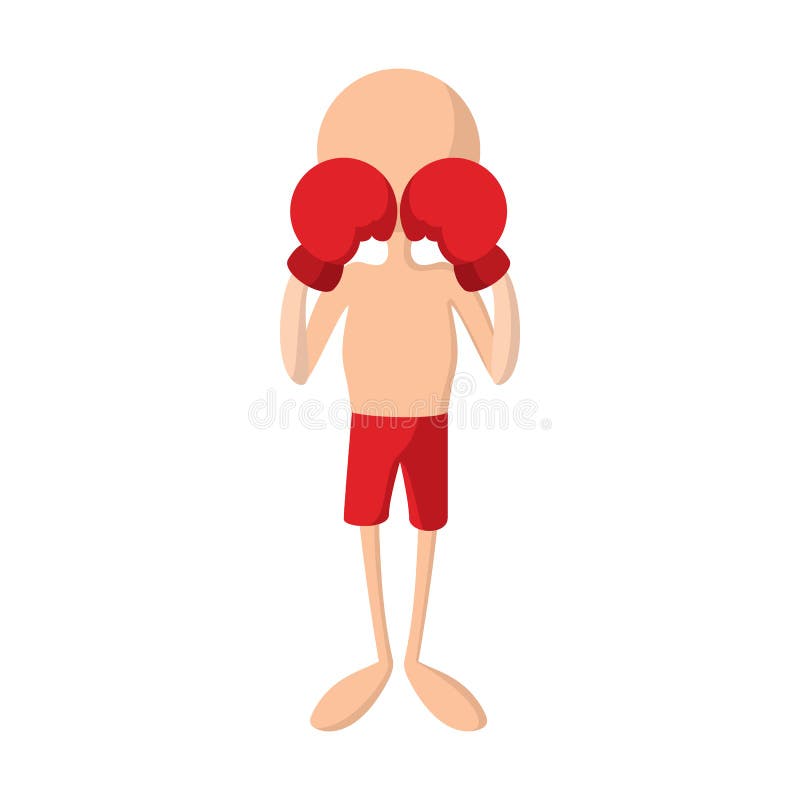 Cartoon boxer icon stock vector. Illustration of cute - 18389506