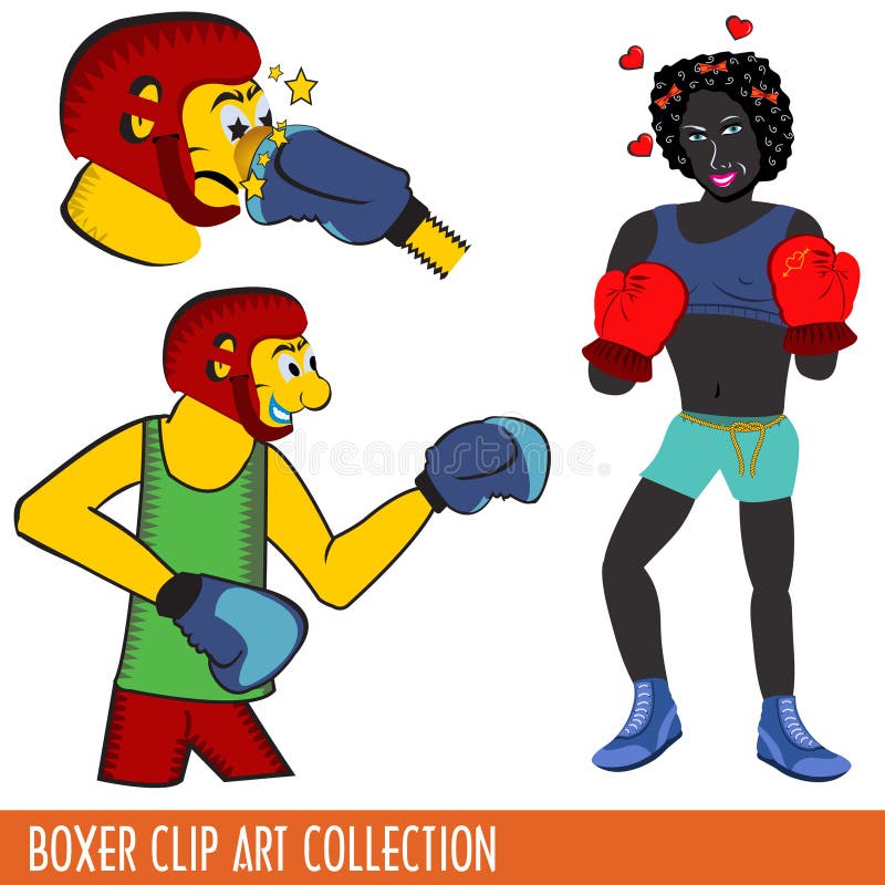 Boxer Clip Art collection stock vector. Illustration of people - 16145132