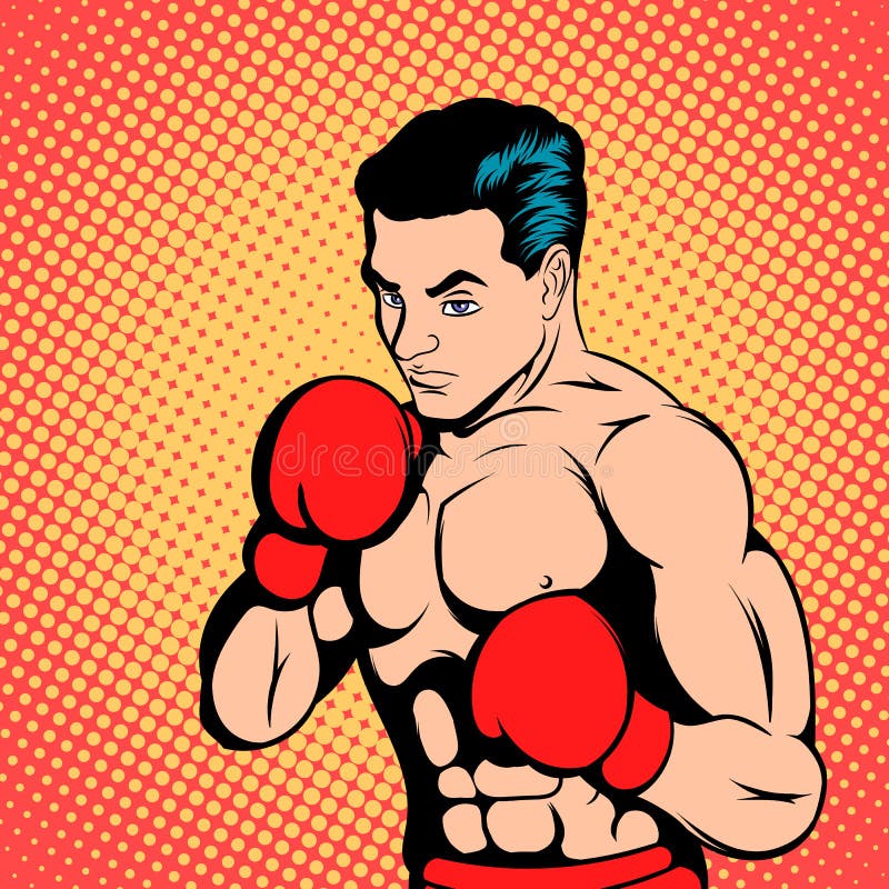 Boxer Concept, Comics Style Stock Vector - Illustration of boxing ...