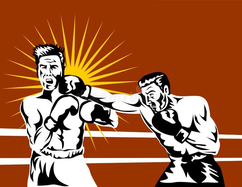 Boxing knockout winner stock vector. Illustration of winner - 7197230