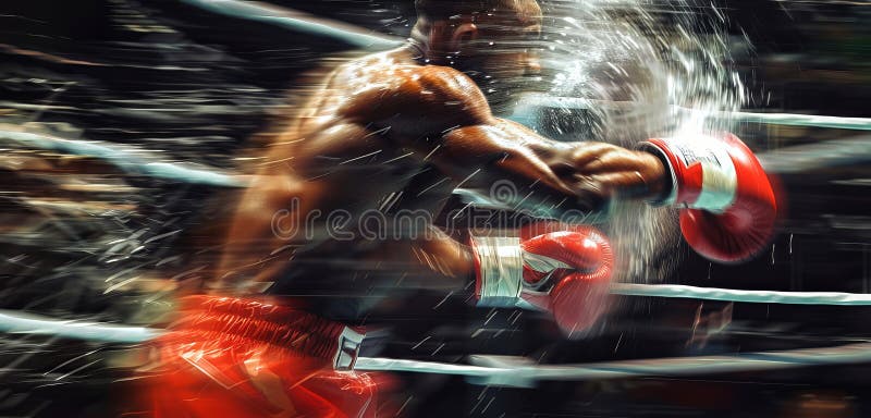 Boxer Delivers Knockout Devastating Forceful Blow To Win the Contest ...