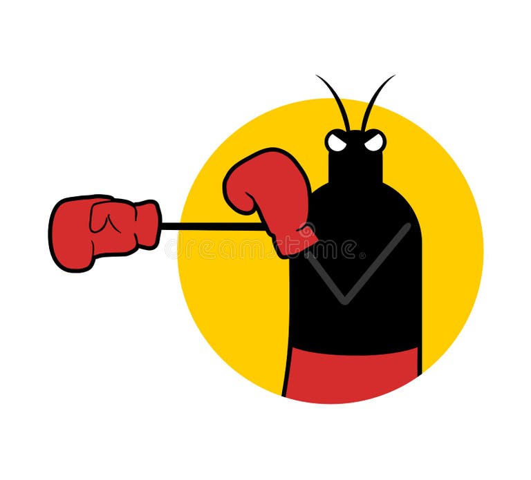 Boxer insect illustration stock vector. Illustration of fantasy - 97847562
