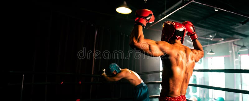 Boxer Intimidation Victory Winner Posing Spur Stock Photos - Free ...