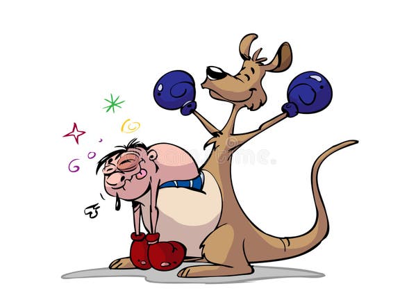 Boxer Kangaroo Cartoon Character Stock Illustrations – 135 Boxer ...