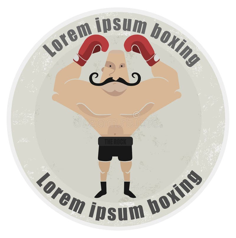 Boxer logo stock vector. Illustration of male, biceps - 59248395