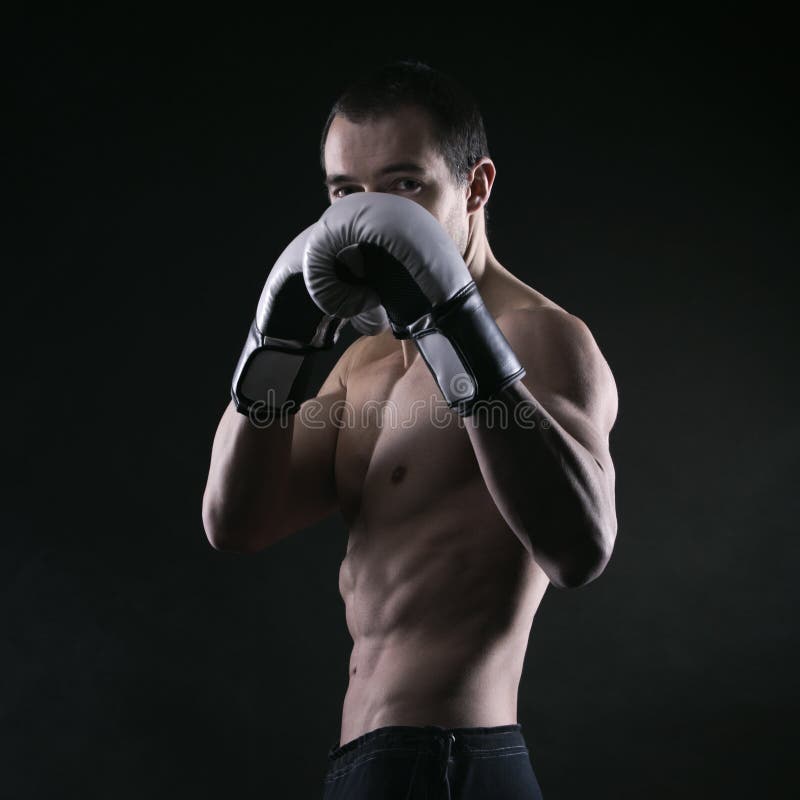 Boxer man stock image. Image of fighting, horizontal - 29141809
