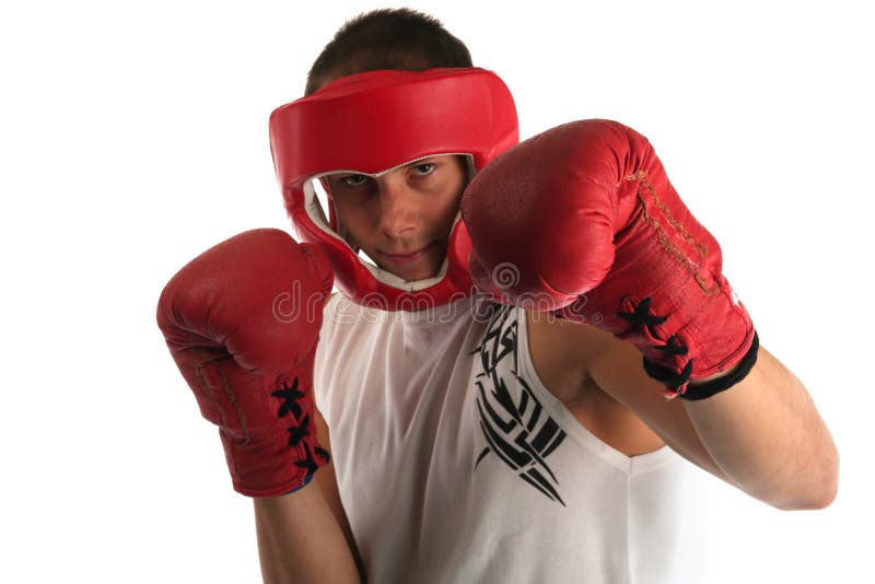 Boxer practicing stock image. Image of health, orange - 39651727