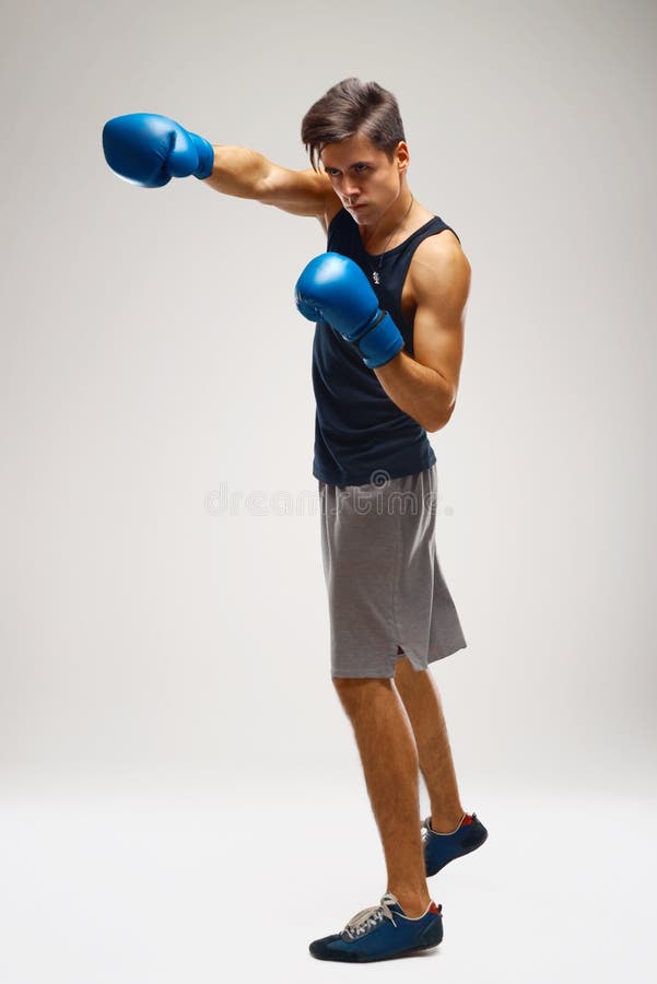 Boxer Ready To Fight. Boxing, Power and Strength, Champion Stock Image ...