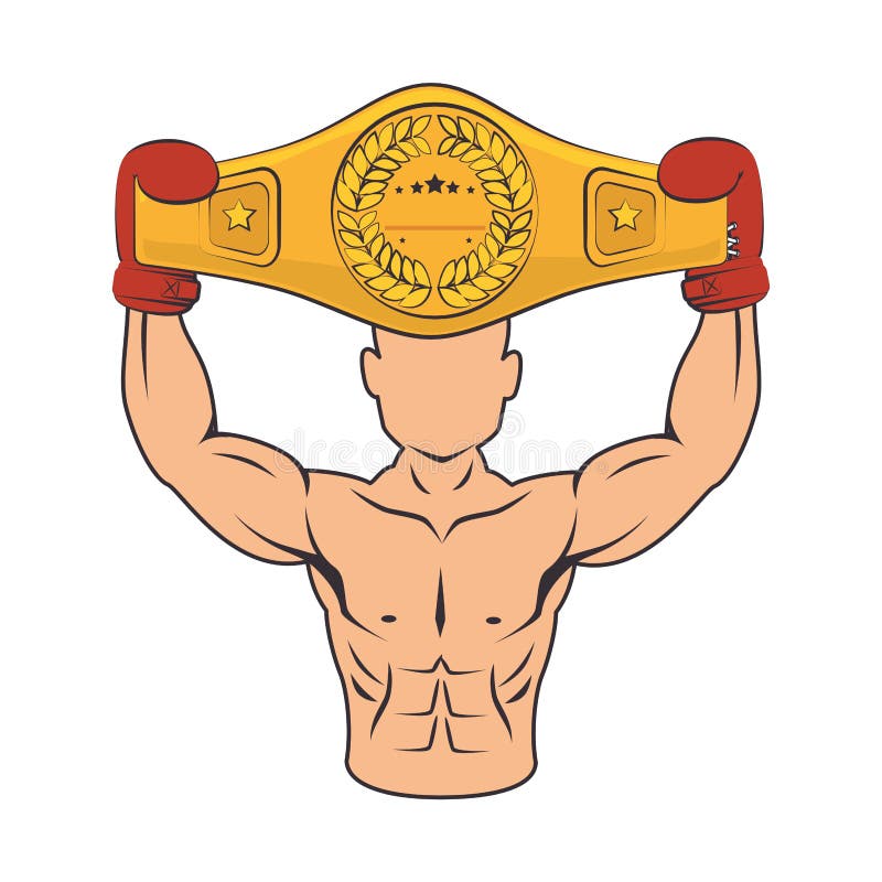 Boxer Silhouette Avatar Icon Stock Illustration - Illustration of ...