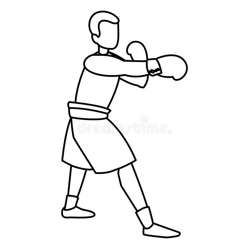 Boxer Training Avatar Character Stock Vector - Illustration of ...