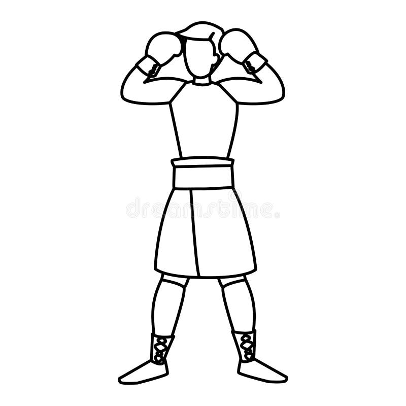 Boxer Training Avatar Character Stock Vector - Illustration of avatar ...