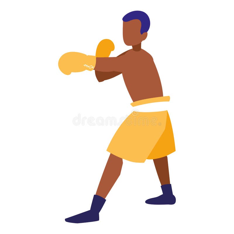 Boxer Training Avatar Character Stock Vector - Illustration of healthy ...