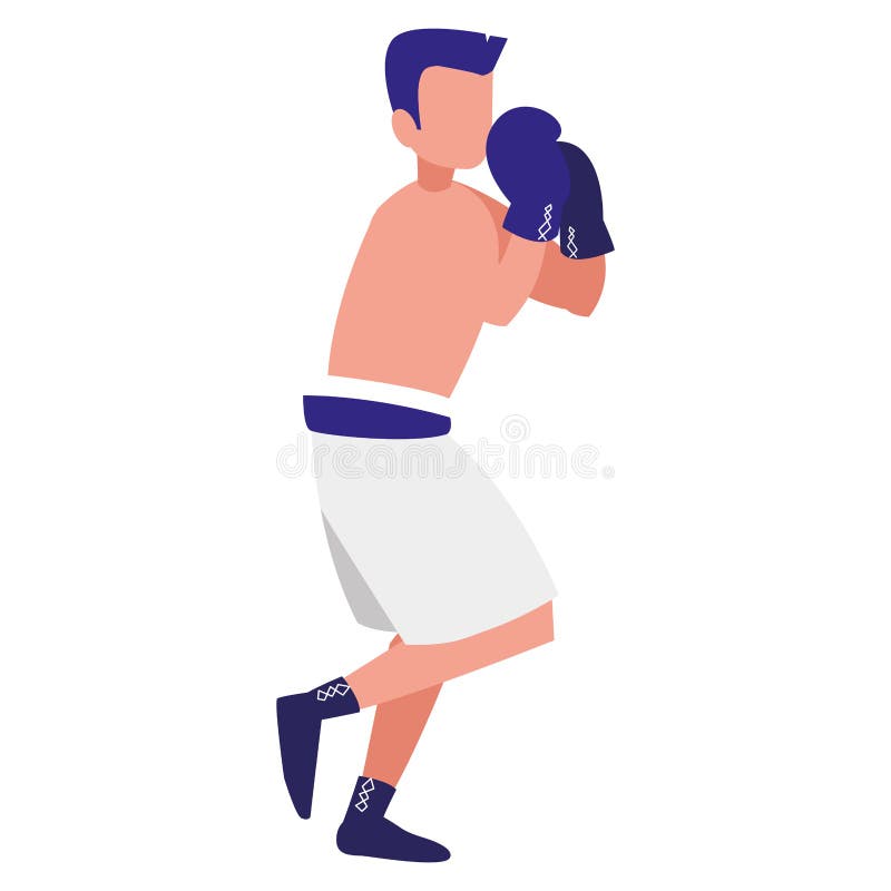 Boxer Training Avatar Character Stock Vector - Illustration of boxing ...