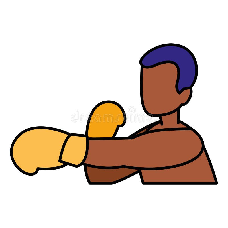 Boxer Training Avatar Character Stock Vector - Illustration of athlete ...