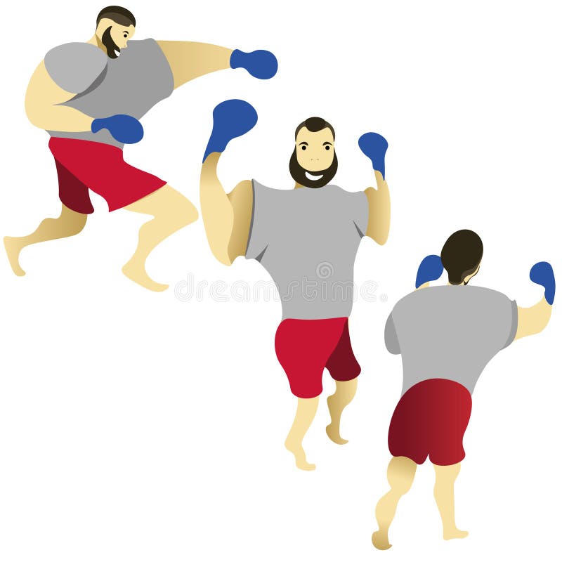 Cartoon boxer stock vector. Illustration of martial, boxe - 29320833