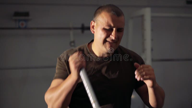 Boxer Training with Simulator in the Gym in 4k Stock Footage - Video of ...