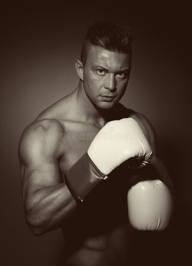 Boxer man stock photo. Image of fighter, horizontal, kickboxing - 29947912