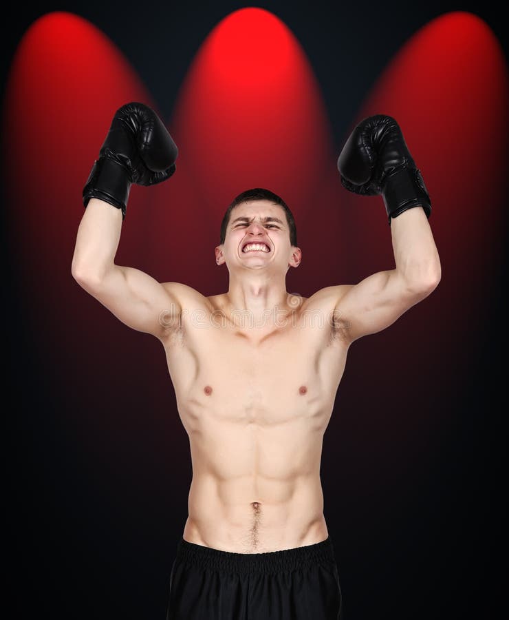 Boxer winner stock photo. Image of bodybuilder, person - 47973540