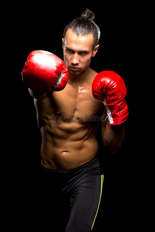Boxer young man stock image. Image of boxer, healthy - 75382163