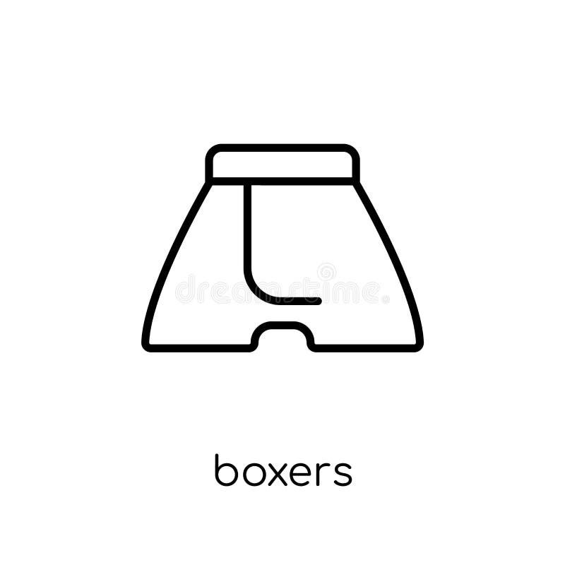 Boxers Icon from Clothes Collection. Stock Vector - Illustration of ...