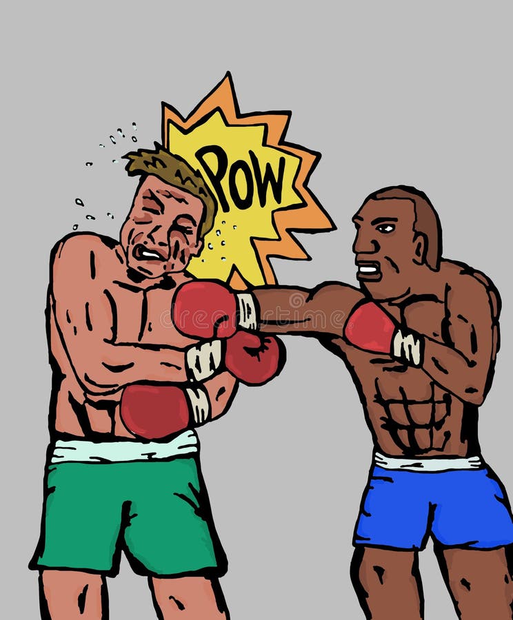 Boxing Knockout Drawing